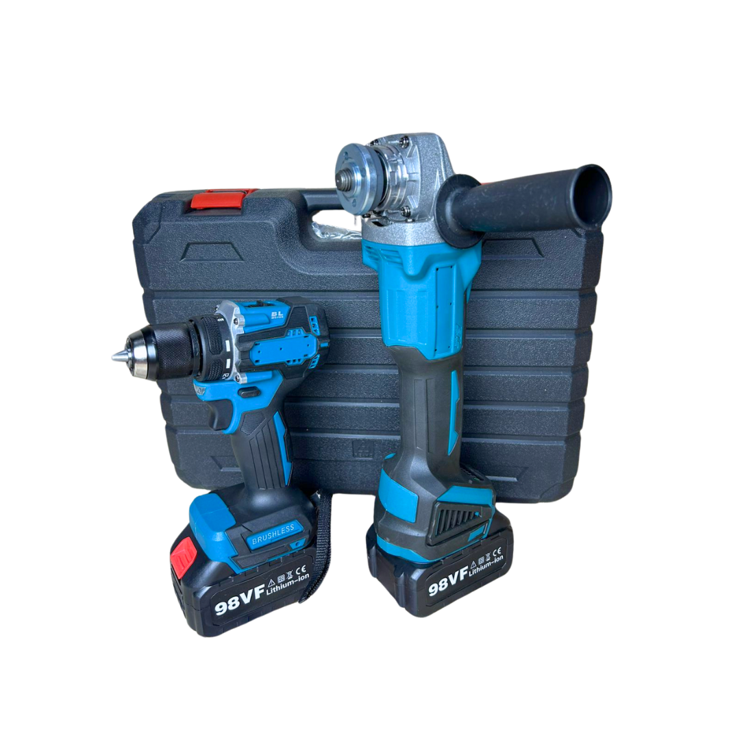 Kit Esmeril + Taladro Inalambrico Atomic 98 V - Ferre house Chile